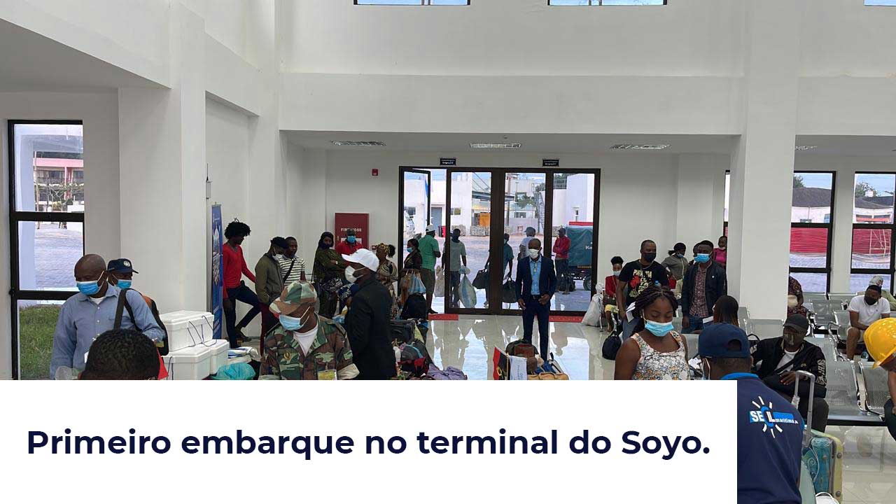 Primeiro embarque no terminal do Soyo - Secil Maritima